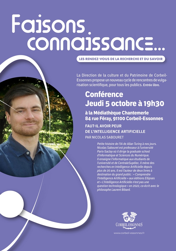 Faisons connaissance, 2eme saison 2023 2024 de conférences / David Lestoux « La place de la ...