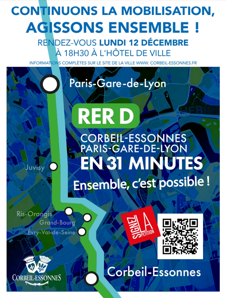 Pétition pour l’amélioration du RER D / Réunion publique le jeudi 7 ...